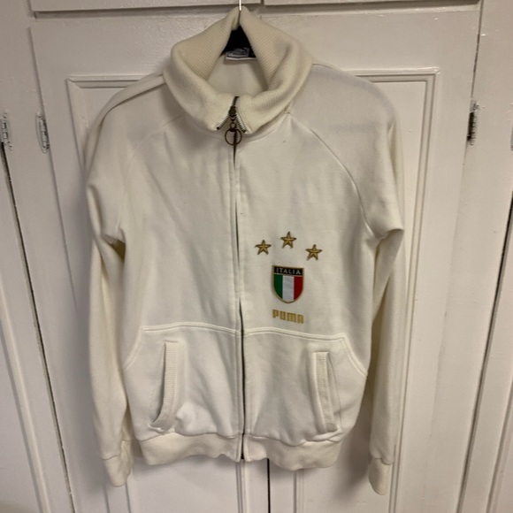 Puma | Jackets & Coats | Vintage White Italian Jacket | Poshmark